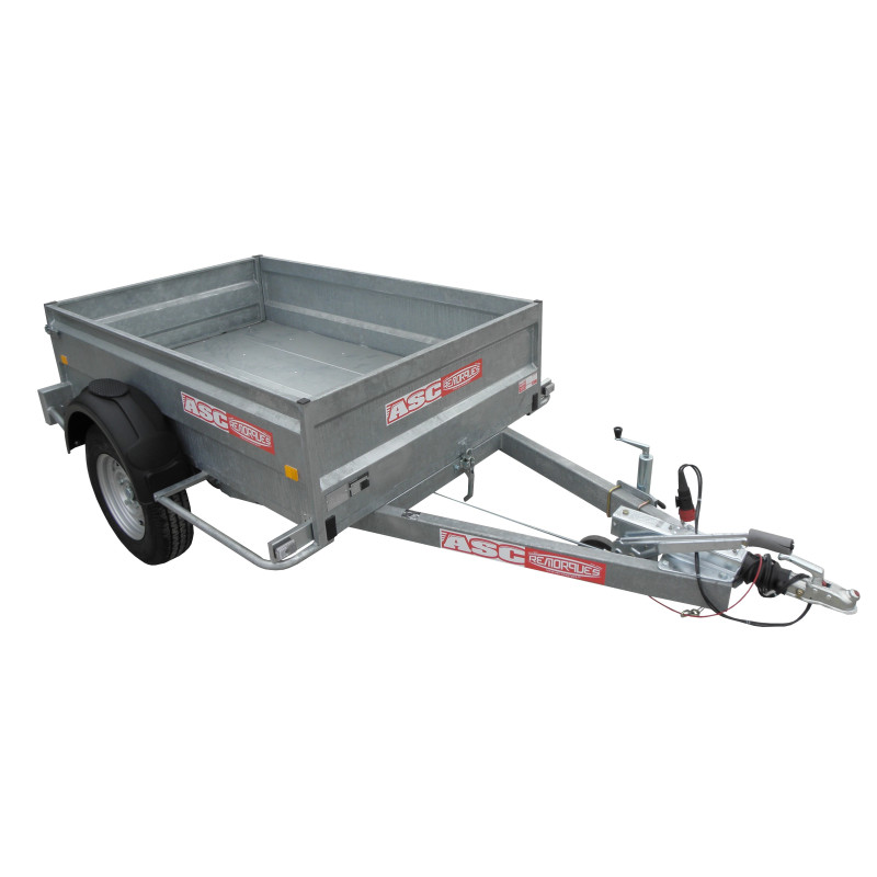 Remorque utilitaire UTI0551F en PTAC de 750kg avec une caisse de 2,2x1